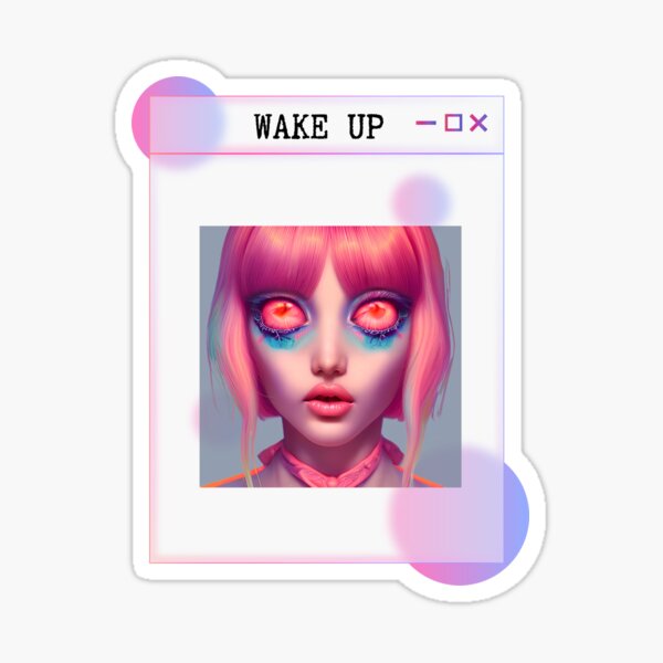"Wake Up" Sticker for Sale by HauntedWitch | Redbubble
