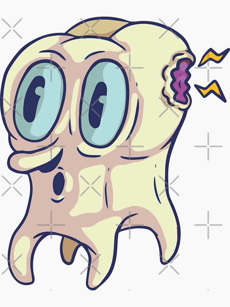 "toothache" Sticker for Sale by killzilla | Redbubble