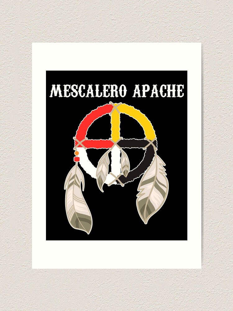 "Mescalero Apache Tribe Nation Native Medicine Wheel" Art Print for ...