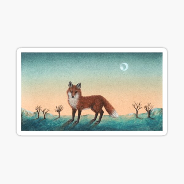 "Fox" Sticker for Sale by HanaStupica | Redbubble