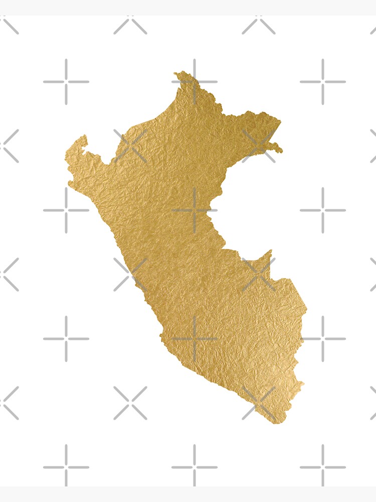 "gold Peru map" Sticker for Sale by AnnaGo | Redbubble