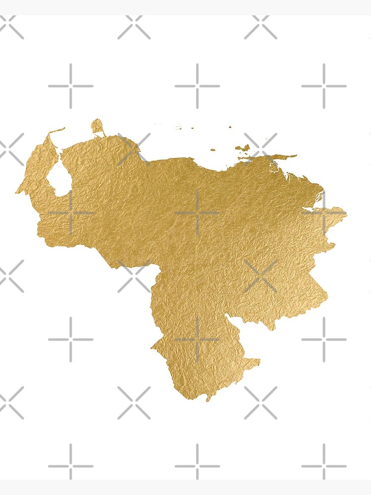 Lienzo «Mapa de oro de Venezuela» de AnnaGo | Redbubble