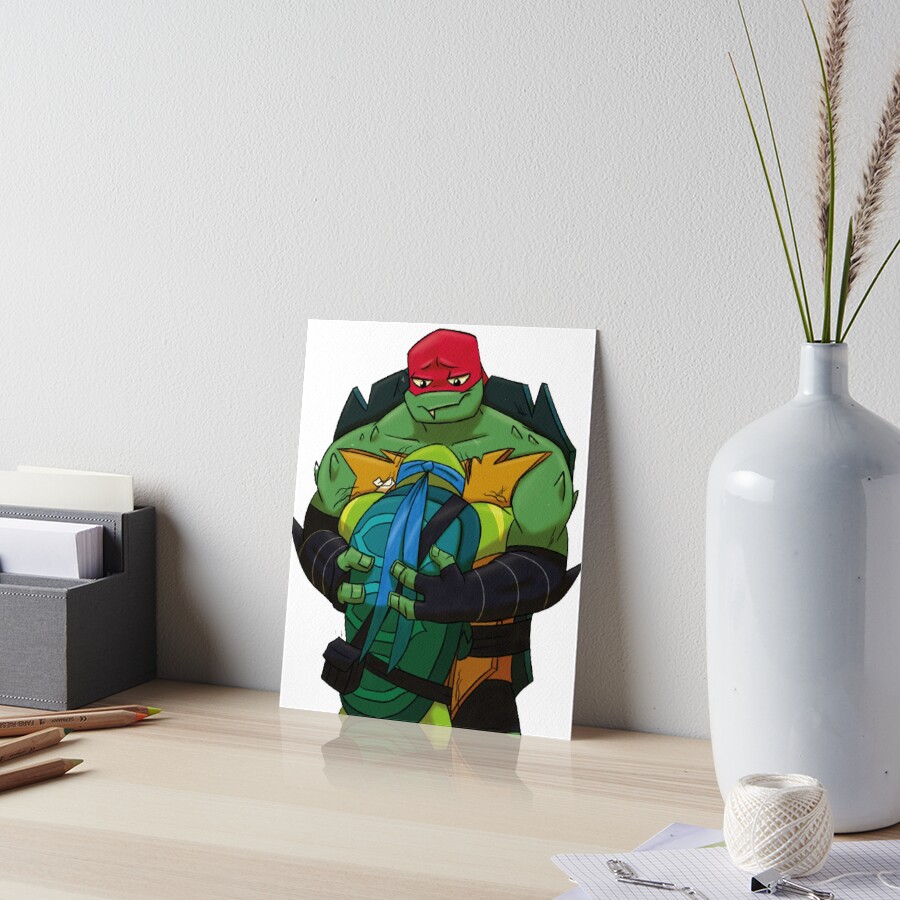 "ROTTMNT Hug" Art Board Print for Sale by myartforyou12 | Redbubble
