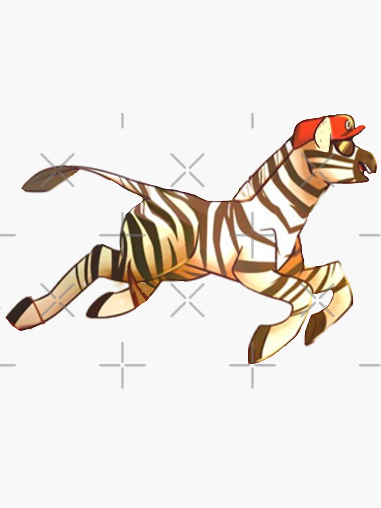 "zebra gamer " Sticker for Sale by ONLyFANs1 | Redbubble