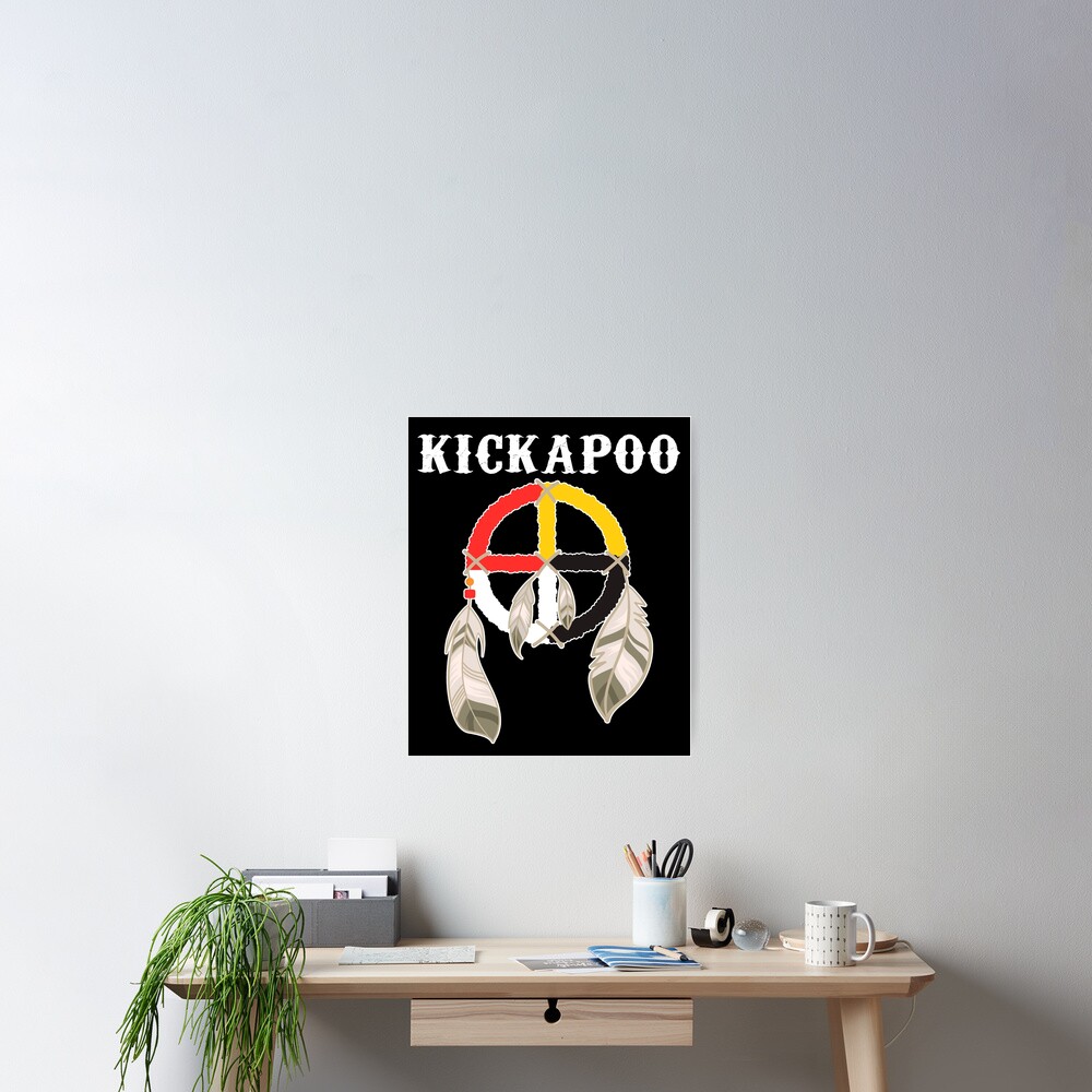 "Kickapoo Tribe Nation Native Medicine Wheel" Poster for Sale by ...