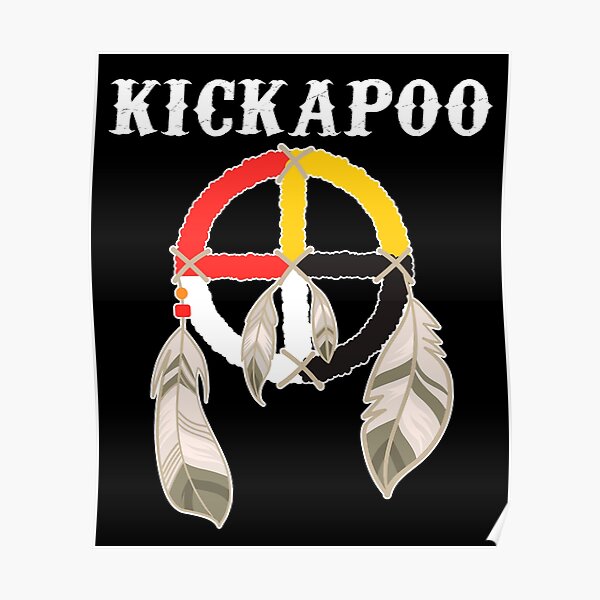 "Kickapoo Tribe Nation Native Medicine Wheel" Poster for Sale by ...