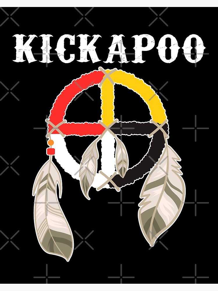"Kickapoo Tribe Nation Native Medicine Wheel" Art Board Print for Sale ...