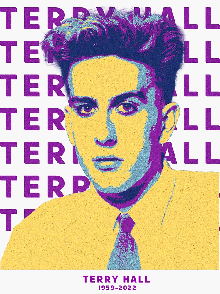 "Terry Hall" Sticker for Sale by millashadow | Redbubble