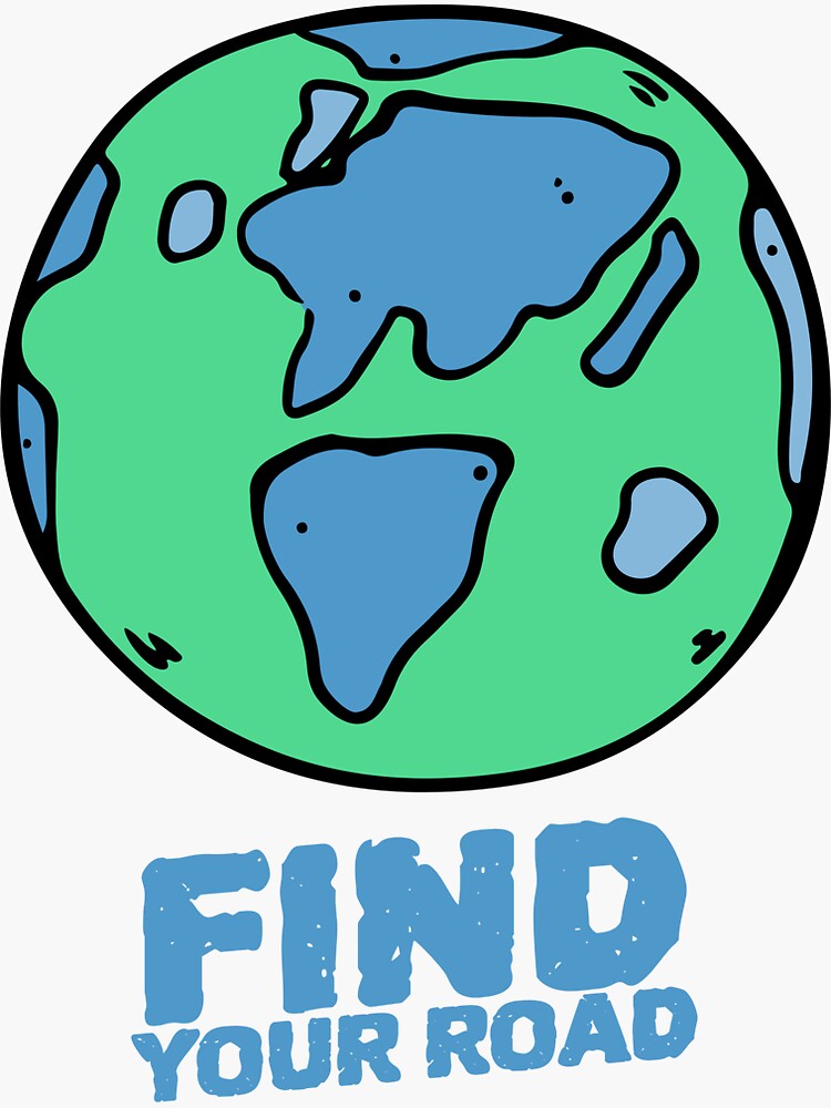 "Find your road Adventure Exploring camping hiking " Sticker for Sale ...