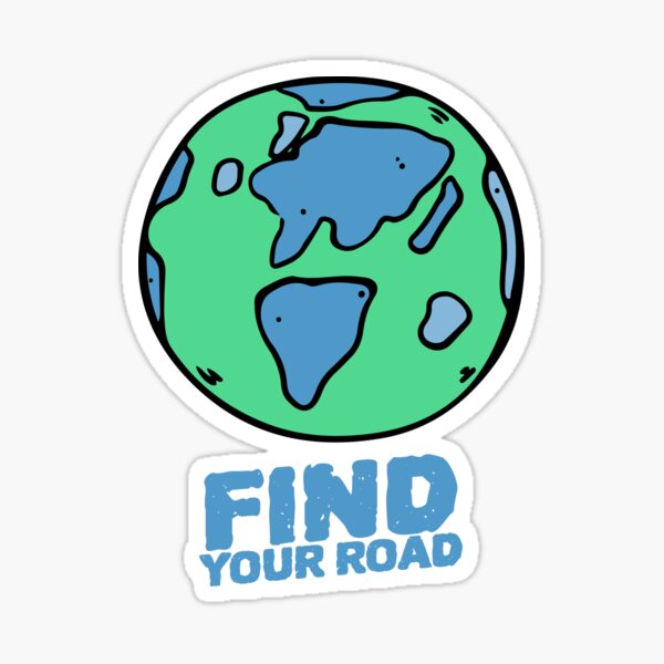 "Find your road Adventure Exploring camping hiking " Sticker for Sale ...