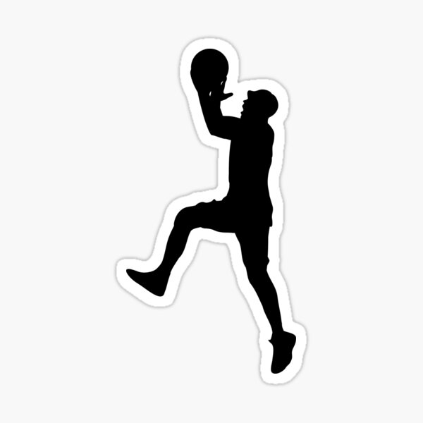 "Basketball Lay up Shoot Black Icon" Sticker for Sale by DENICHStore ...