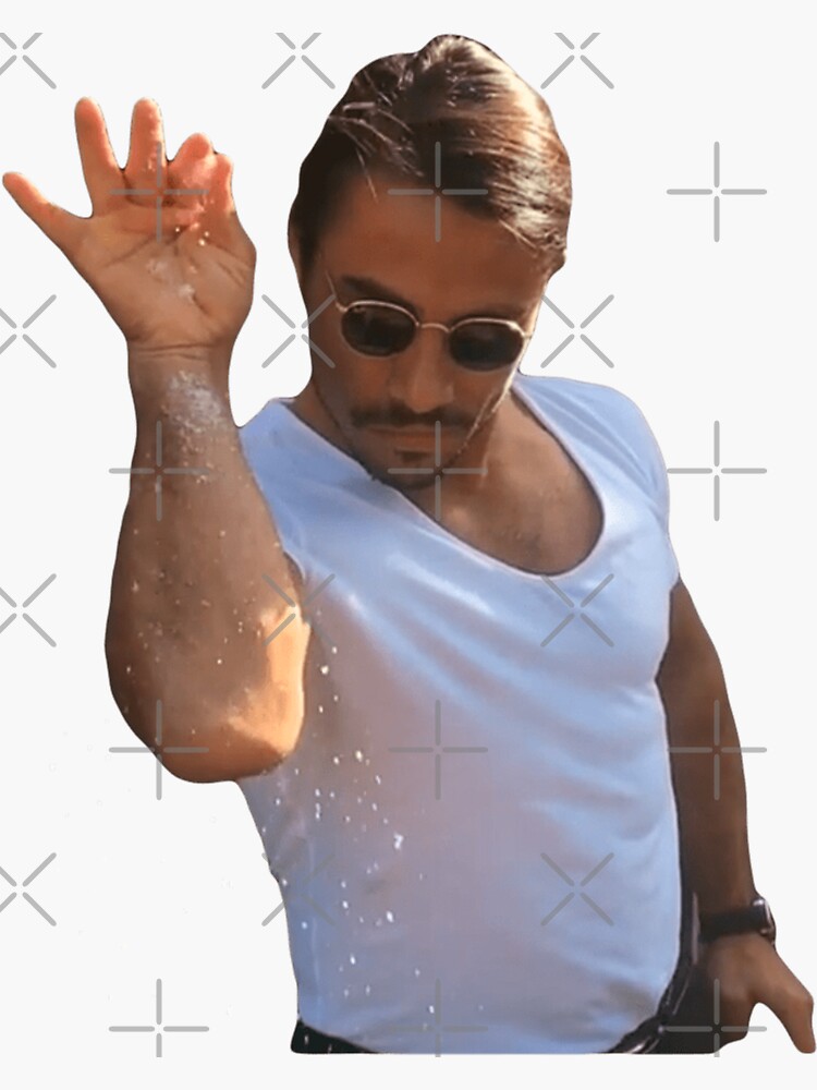 Pegatina «Salt Bae CRINGE Momento en la Copa del Mundo 2022 catar, meme ...
