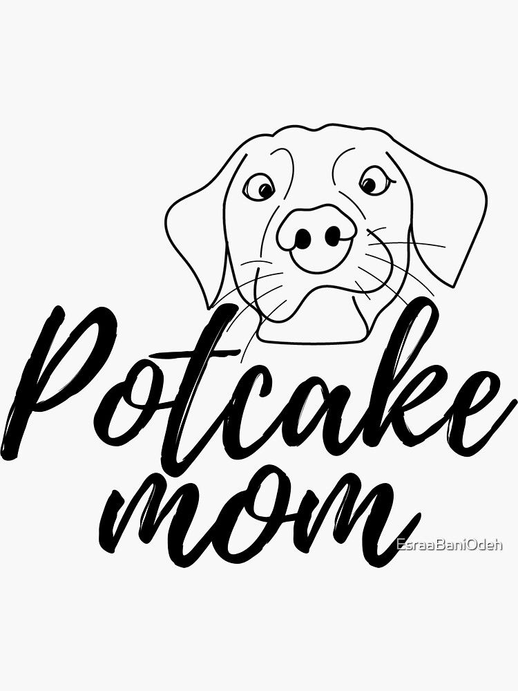" Potcake Mom for Dog Lover Dad Mom" Sticker for Sale by EsraaBaniOdeh ...