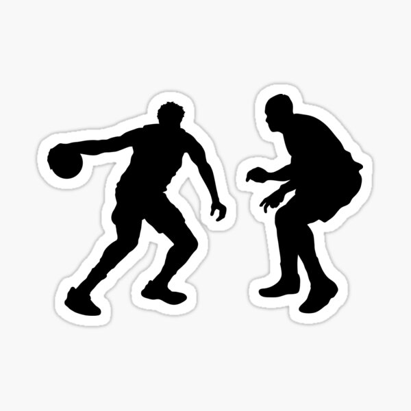 "Basketball Man to Man Black Icon" Sticker for Sale by DENICHStore ...