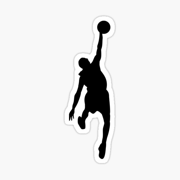 "Basketball Dunk Black Icon" Sticker for Sale by DENICHStore | Redbubble