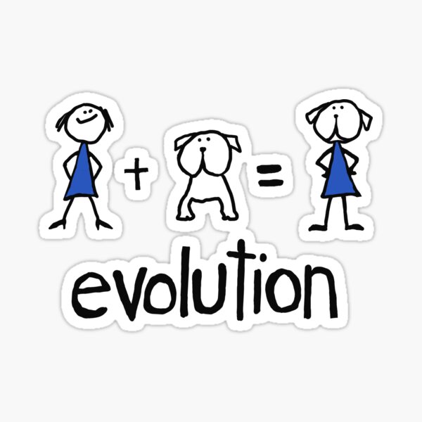 "Evolution" Sticker for Sale by stiksart | Redbubble