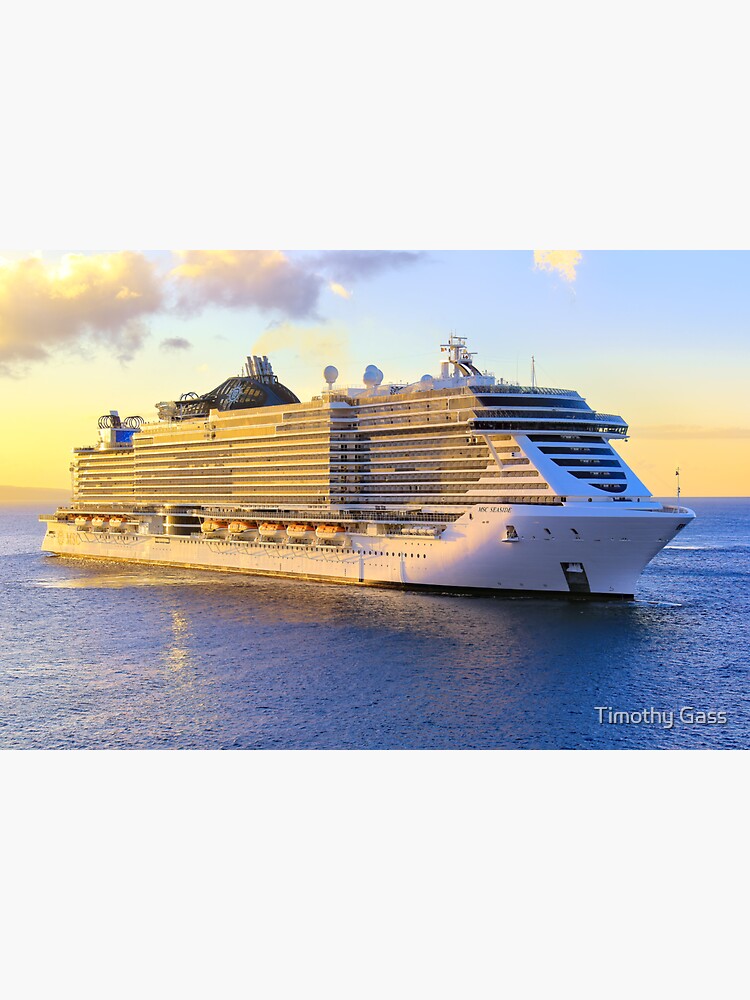 "MSC Seaside at sea" Sticker for Sale by tgass | Redbubble
