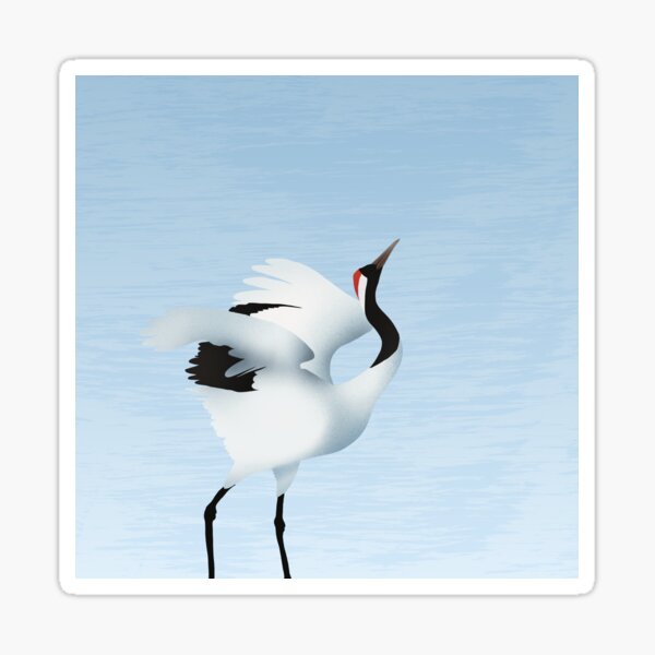"Crane" Sticker for Sale by ellaphanta | Redbubble