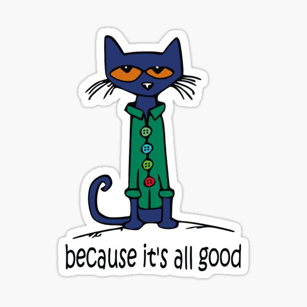 "Pete the cat" Sticker for Sale by Gvardiole | Redbubble