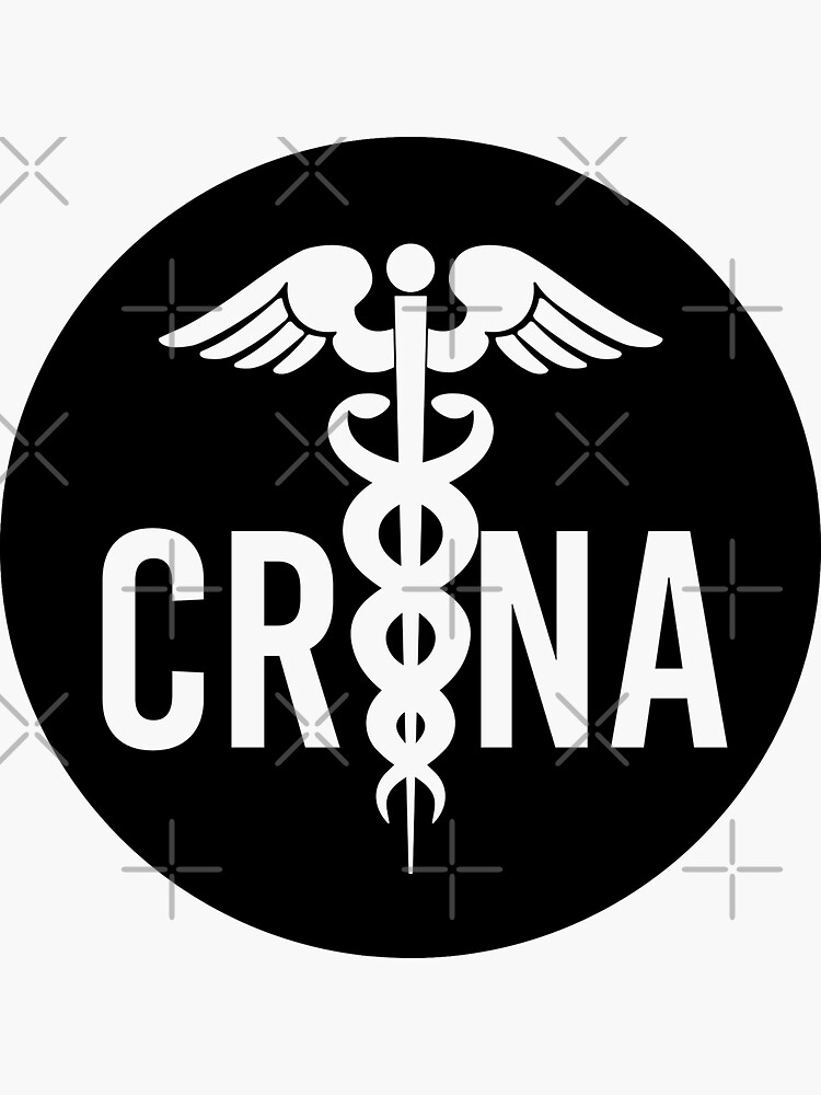 Crna Certified Registered Nurse Anesthetist Caduceus Medical Symbol Crna Appreciation Ts
