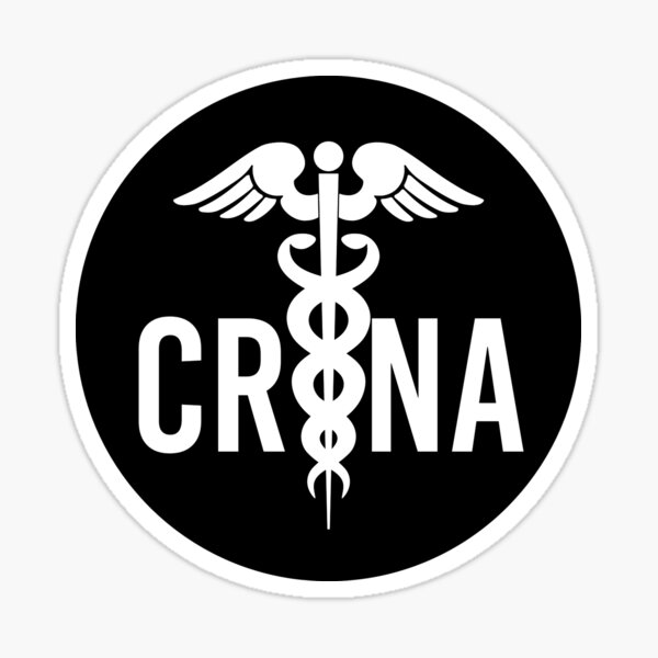 "CRNA Certified Registered Nurse Anesthetist Caduceus Medical Symbol ...