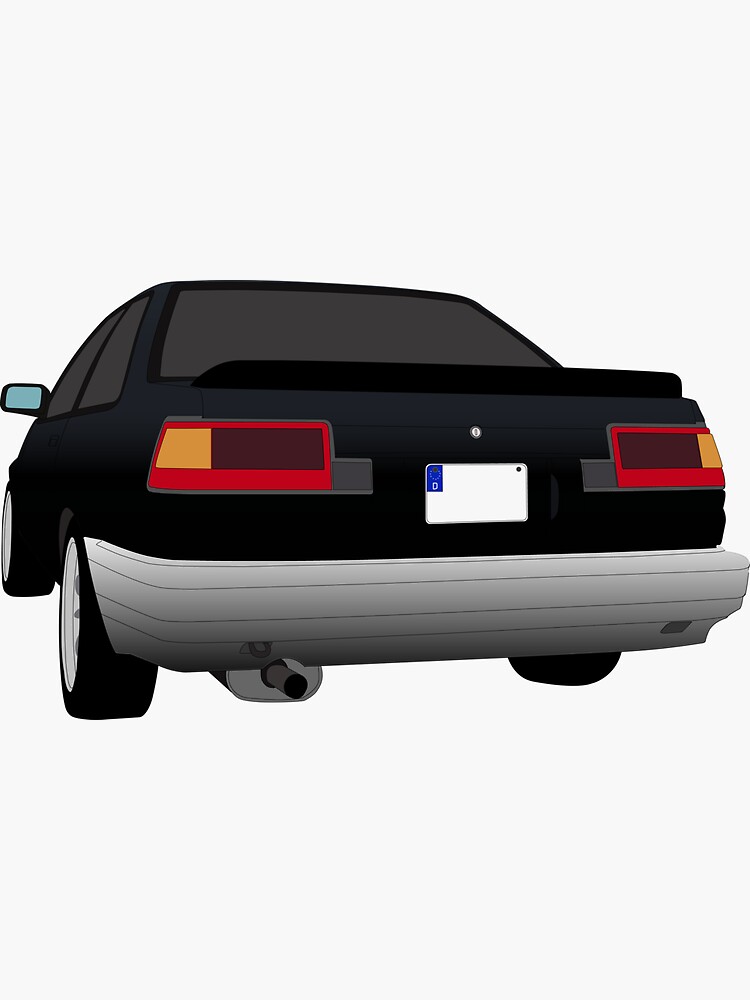 "Toyota AE86 Sprinter Trueno Coupé" Sticker for Sale by mickfussbahn ...