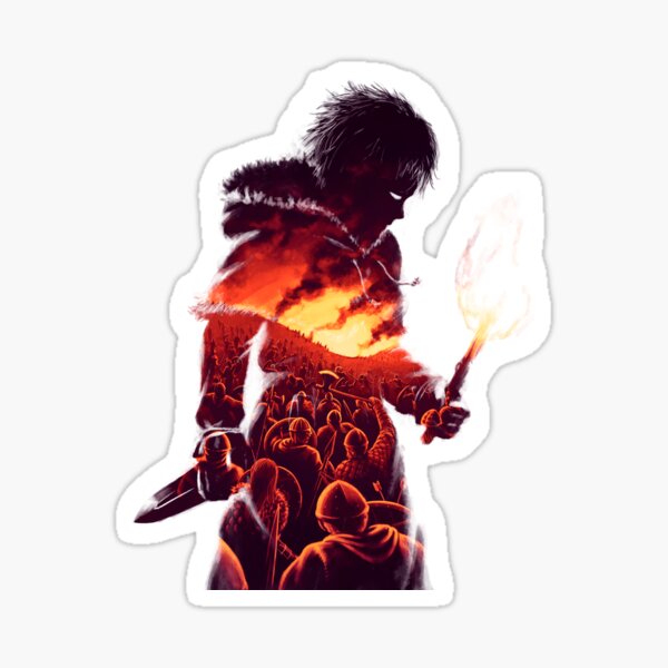 "Thorfinn" Sticker for Sale by FerMaiaru | Redbubble