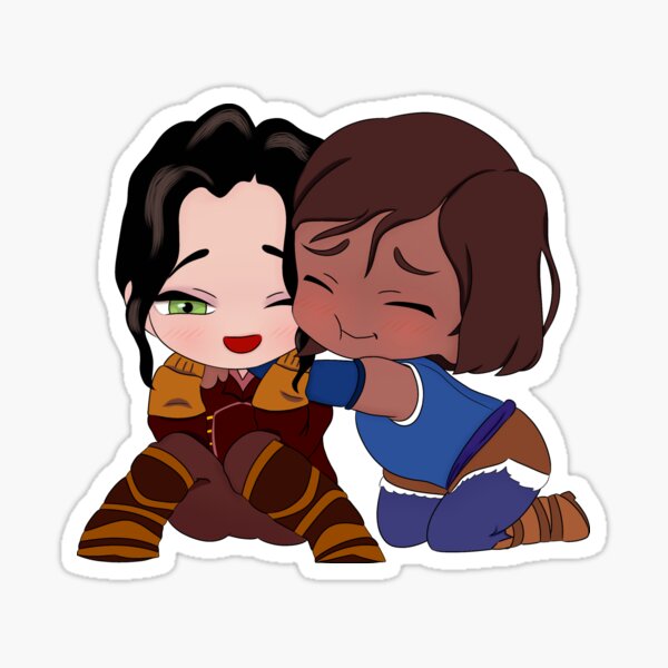 "CHIBI KORRASAMI (no background)" Sticker for Sale by LightCraffty ...