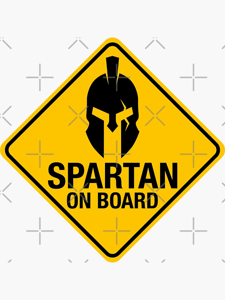 "Spartan On Board - Spartan Sign" Sticker for Sale by LongTunnel ...