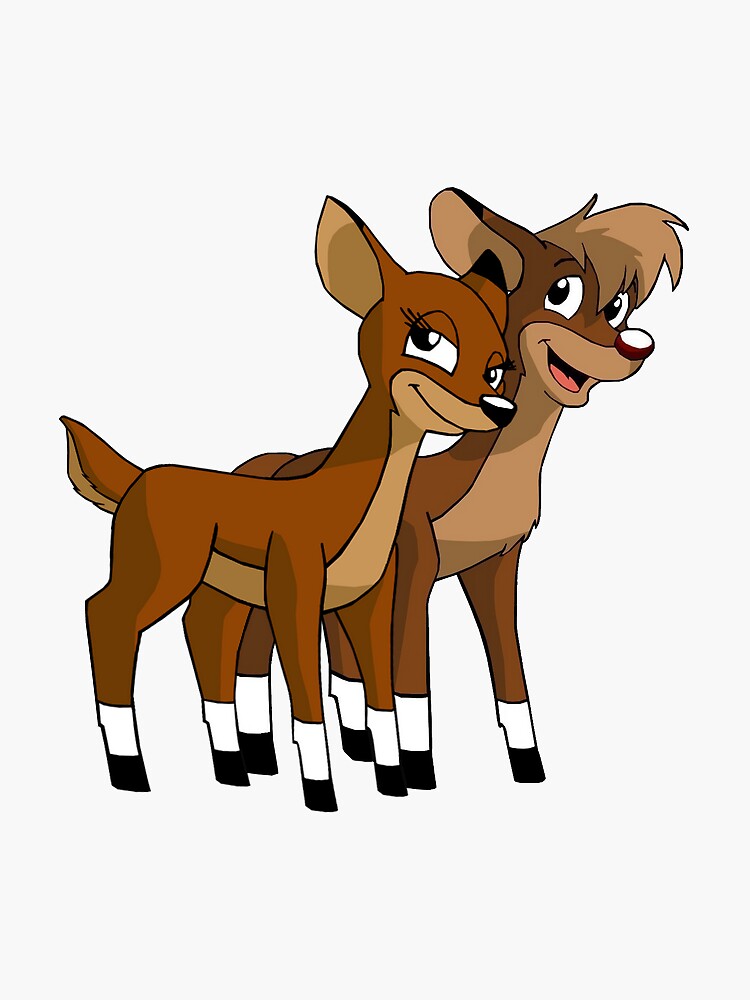 "Rudolph and Zoey yearlings" Sticker for Sale by YodaSodaCreat | Redbubble