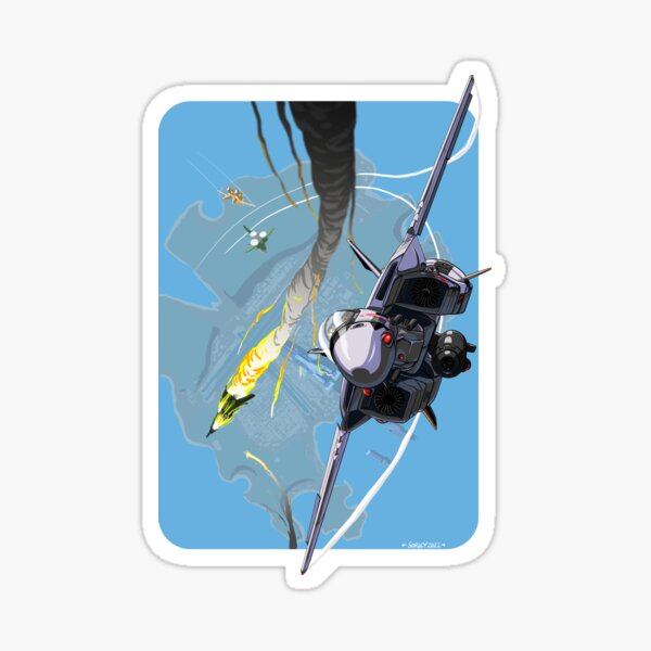 "Asplenia Studios: Dogfight over South Ataria Island" Sticker for Sale ...