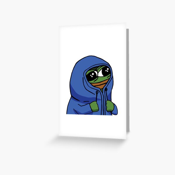"Pepe the Frog - Cozy Peepo in hoodie" Greeting Card for Sale by ...