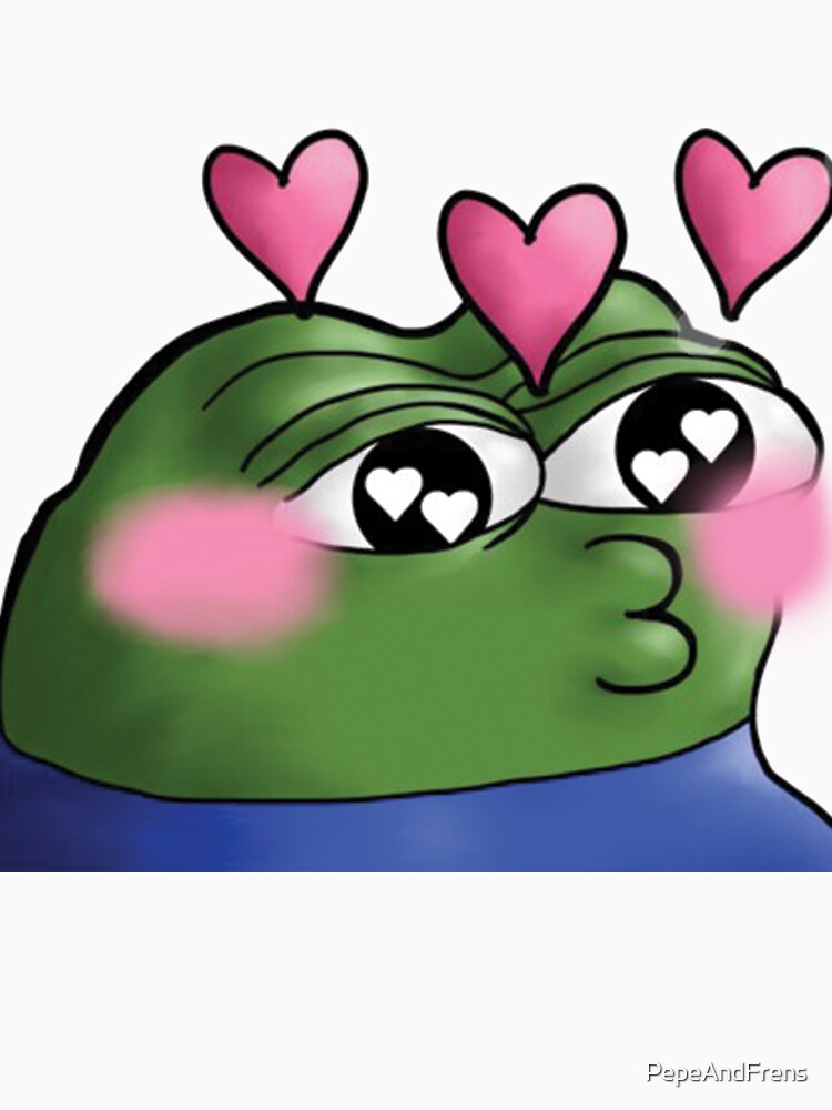 "Pepe the Frog - Peepo in love with hearts" T-shirt for Sale by ...