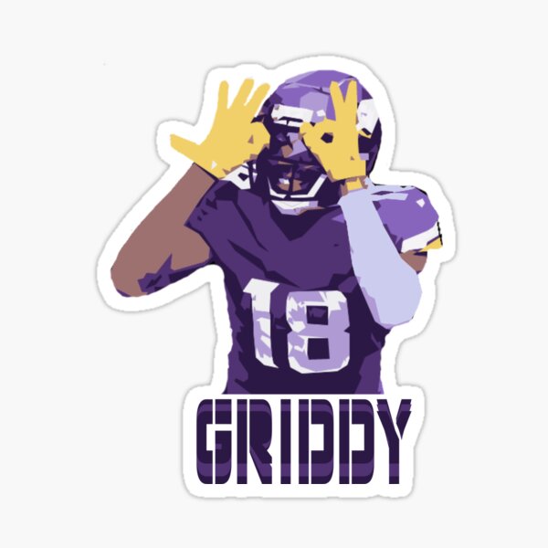"Justin Jefferson Griddy Dance" Sticker for Sale by Designxpression ...