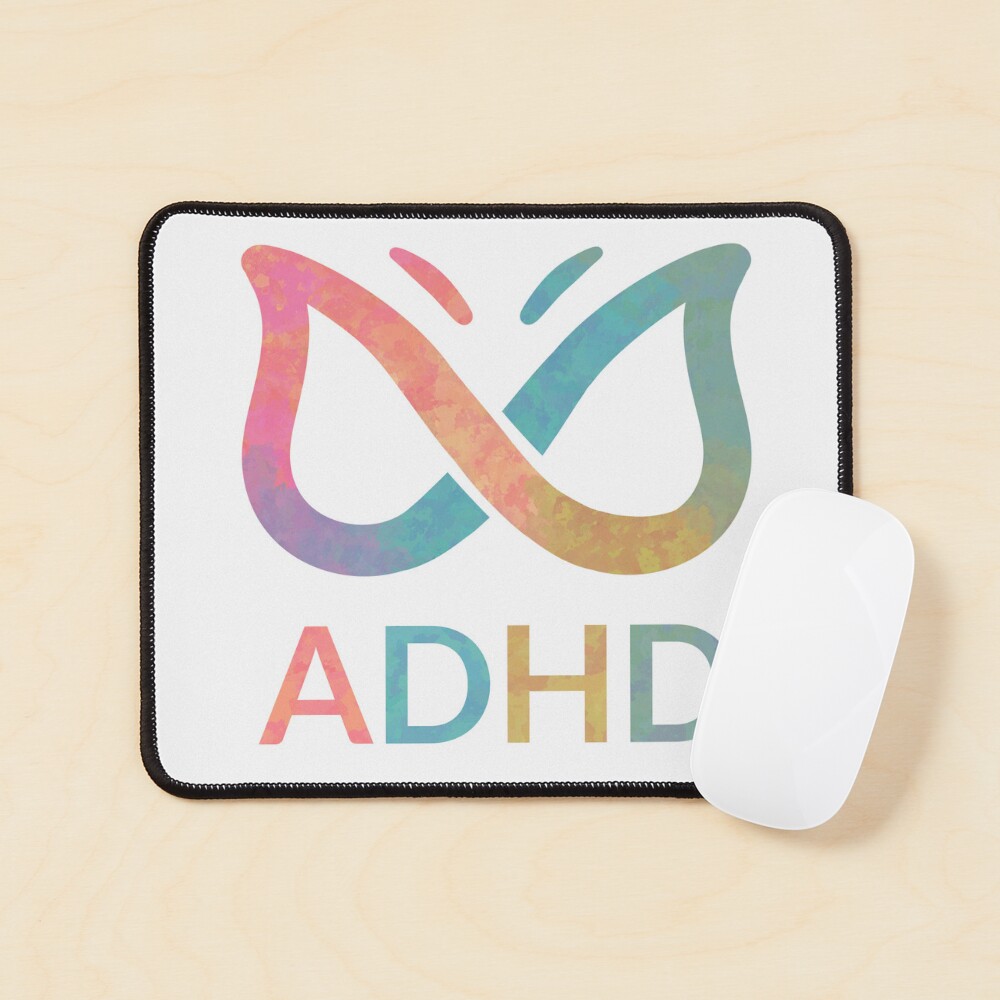 "ADHD butterfly symbol with word" Sticker for Sale by optimistjenna ...