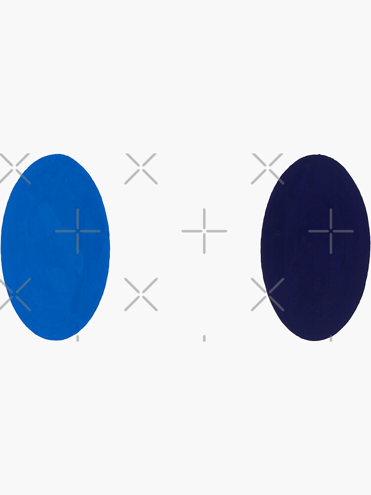 "Dual Ellipsis - Modern Art" Sticker for Sale by OneOrb | Redbubble