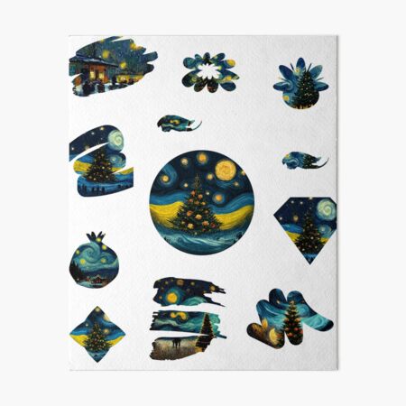 "Van Gogh Painting Starry Night Remake Winter Starter Pack " Art Board ...