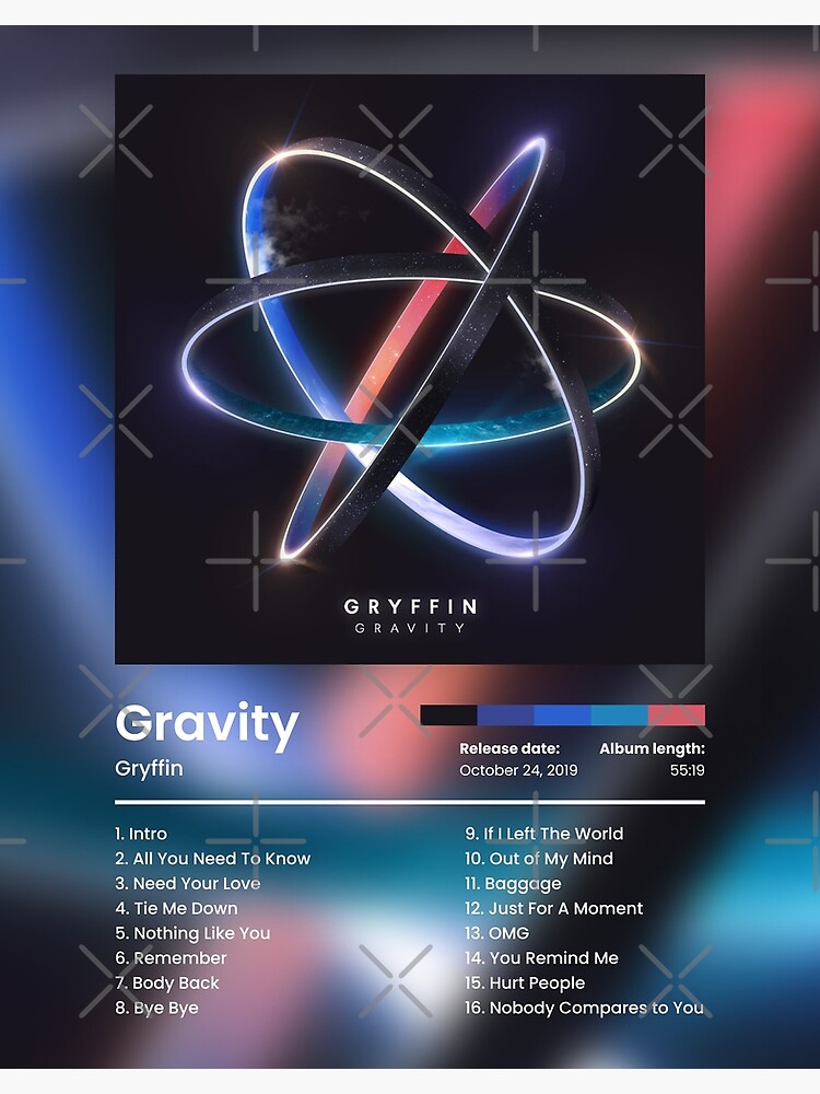 "Gryffin- Gravity Album Poster Design" Poster for Sale by matthewkwong ...