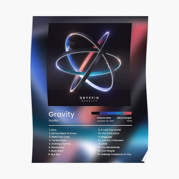 "Gryffin- Gravity Album Poster Design" Poster for Sale by matthewkwong ...