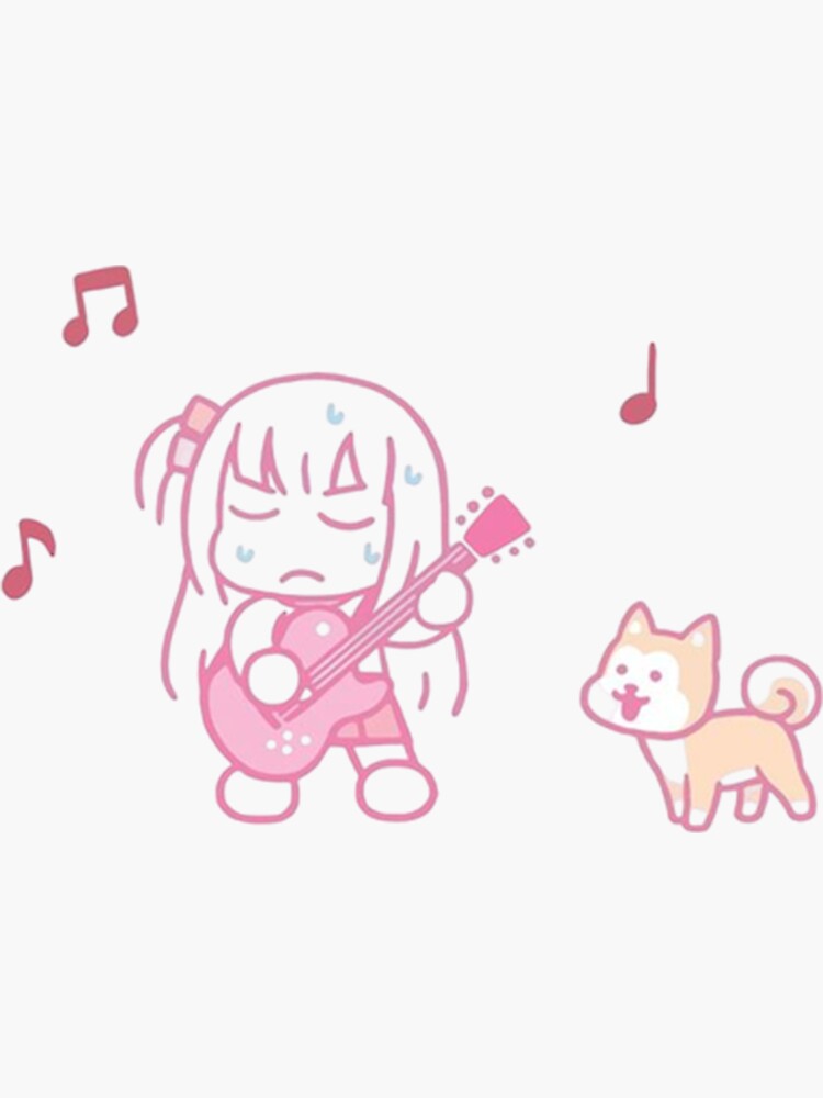 "bocchi bocchi" Sticker for Sale by OUMAANANE | Redbubble