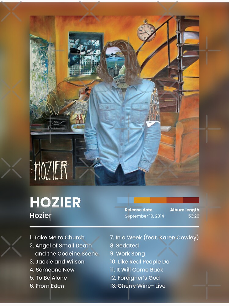 "Hozier- Hozier Album Cover Poster" T-shirt for Sale by matthewkwong ...