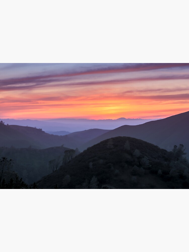 "Sunset of Rolling Hills at Mt Diablo State Park" Sticker for Sale by ...