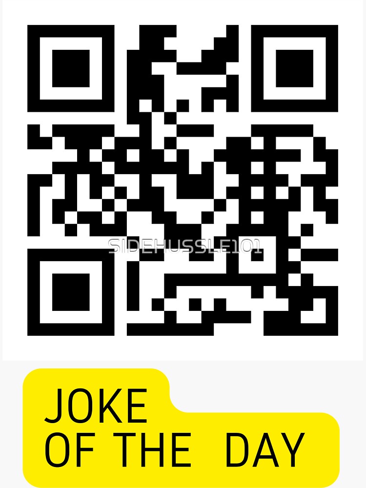 "QR code for Daily joke funny QR code shirt sticker T-shirt " Sticker ...