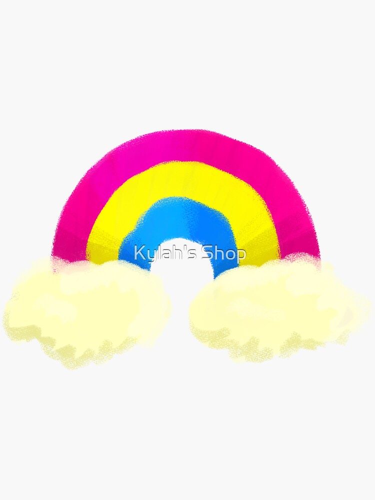 "Pan Rainbow" Sticker for Sale by Kylah0h | Redbubble