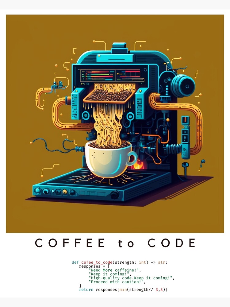 Póster «Programación: convirtiendo el café en código» de andreipopescu ...