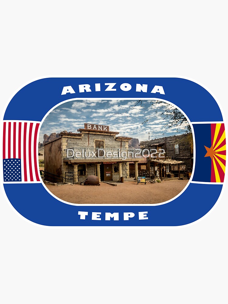 "Arizona, Tempe, USA" Sticker for Sale by DeluxDesign2022 | Redbubble
