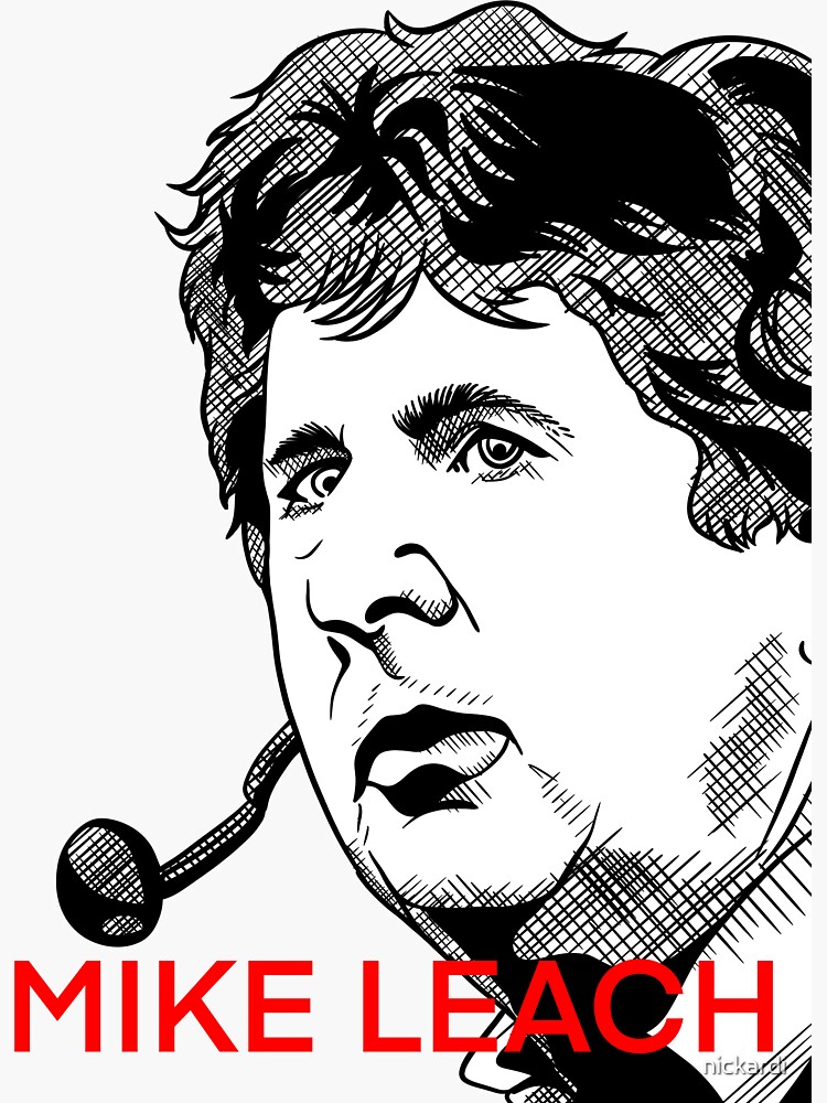 "Mike leach illustration pencil drawing " Sticker for Sale by nickardi ...