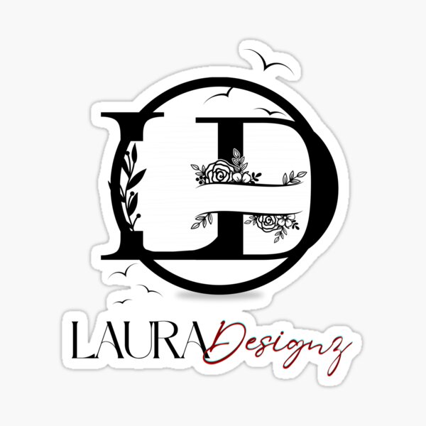 "LAURA DESIGNZ CUSTOM MERCH COLLECTION" Sticker for Sale by ...
