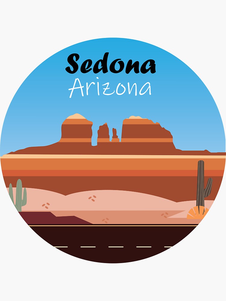 "Sedona Arizona" Sticker for Sale by FutureAdventure | Redbubble