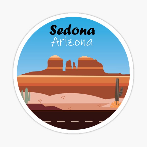 "Sedona Arizona" Sticker for Sale by FutureAdventure | Redbubble